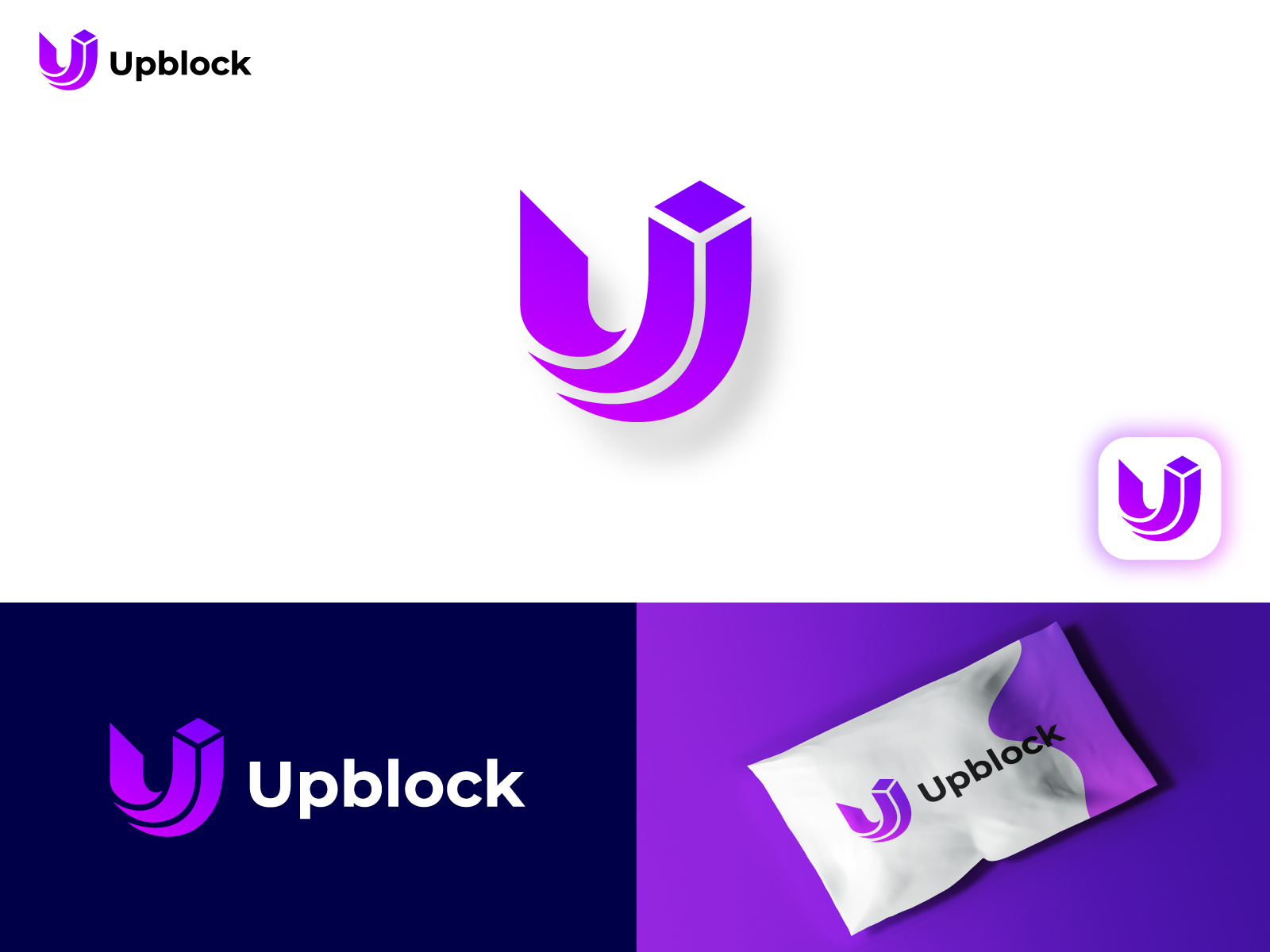 Letter U Cube Logo for Crypto Tech Innovation. by MD Jahirul Hauq Jony ...