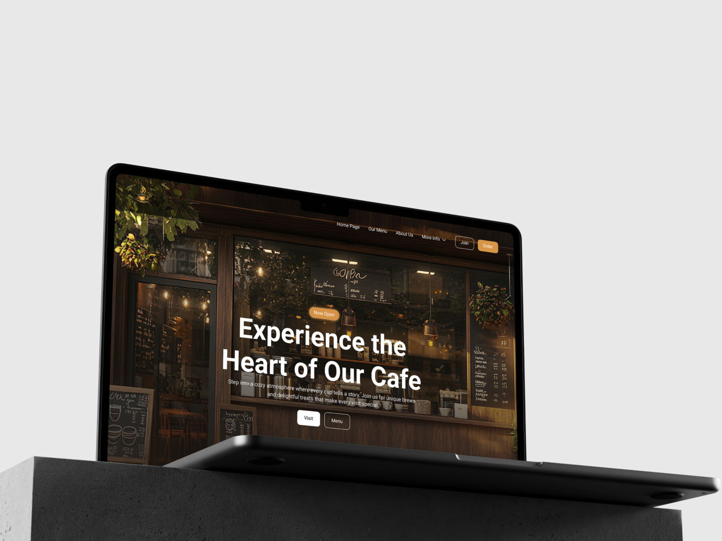 Cafe - Website Design by Onvision on Dribbble