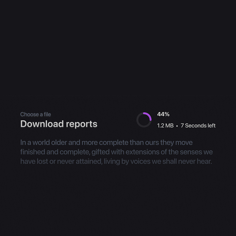 Loading indicators UI Component by Juan Buitrago on Dribbble