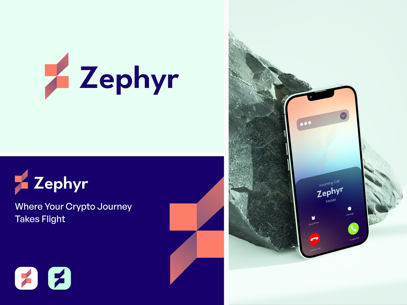 Zephyr Crypto Logo by Logo Hub Branding on Dribbble