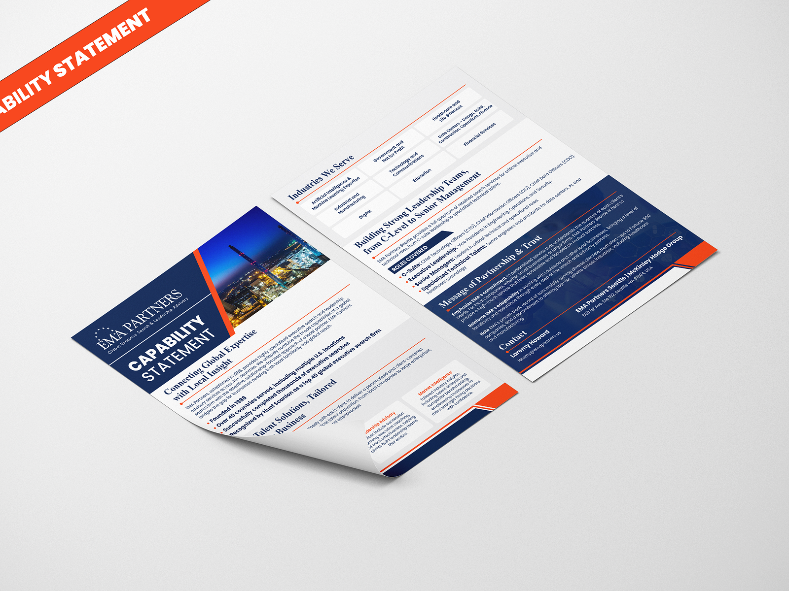 Capability Statement Design by Ashikur Rahman Shunno on Dribbble