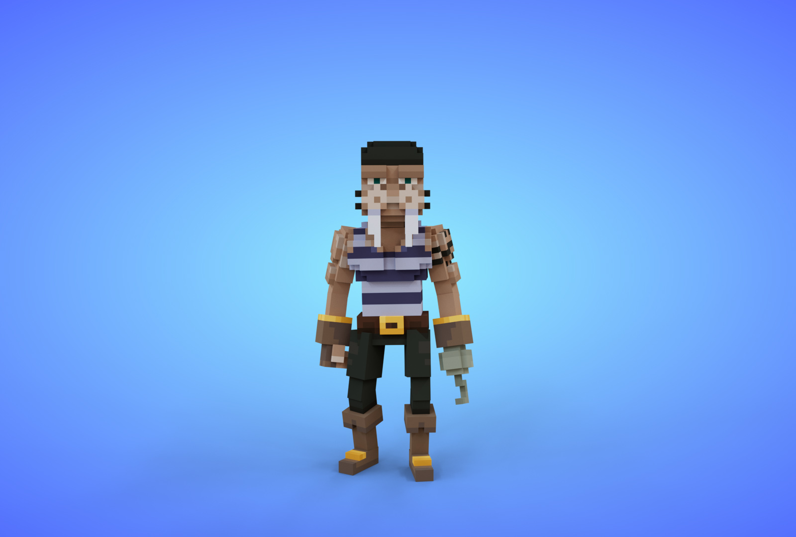 Walrus Mutant 3 Voxel Character - 3D Fantasy Creature by MrMustache on ...