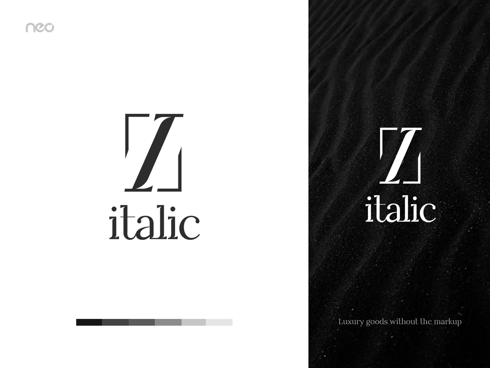 italic, Luxury brand logo by Hossein Motevalli - NeoStudio on Dribbble