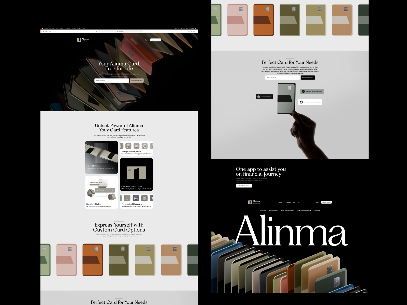 Alinma Bank — Web Design & Animation. Cards Page. by Ivan Ermakov on ...