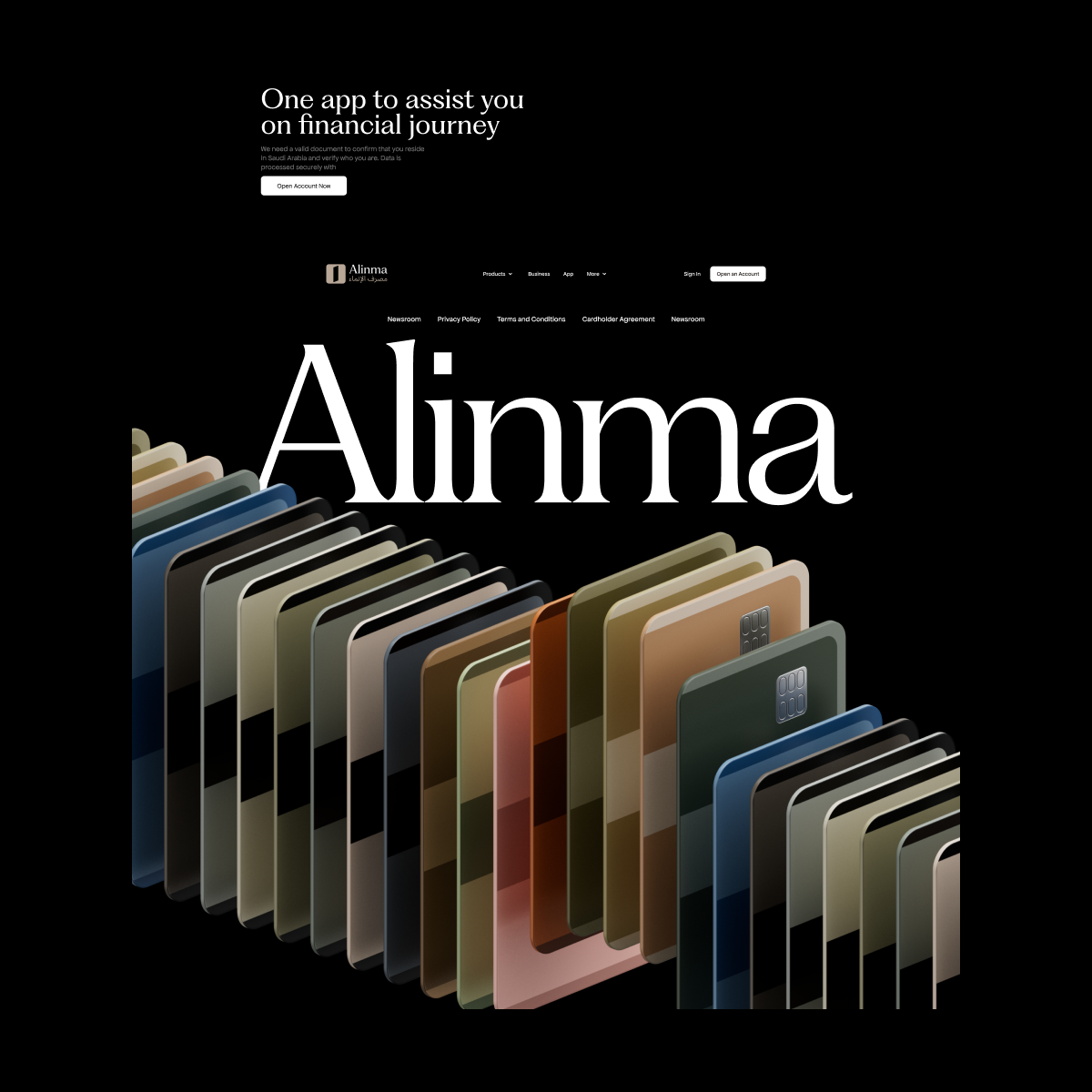 Alinma Bank — Web Design & Animation. Cards Page. by Ivan Ermakov on ...