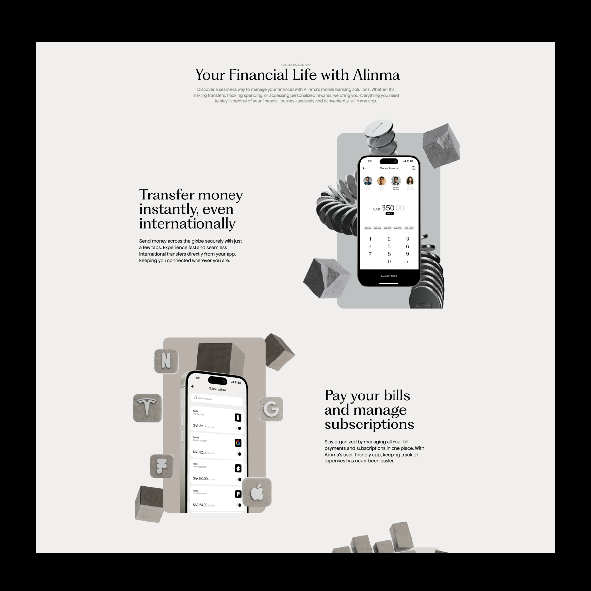 Alinma Bank — Web Design & UX/UI. Alinma App Page. by Ivan Ermakov on ...