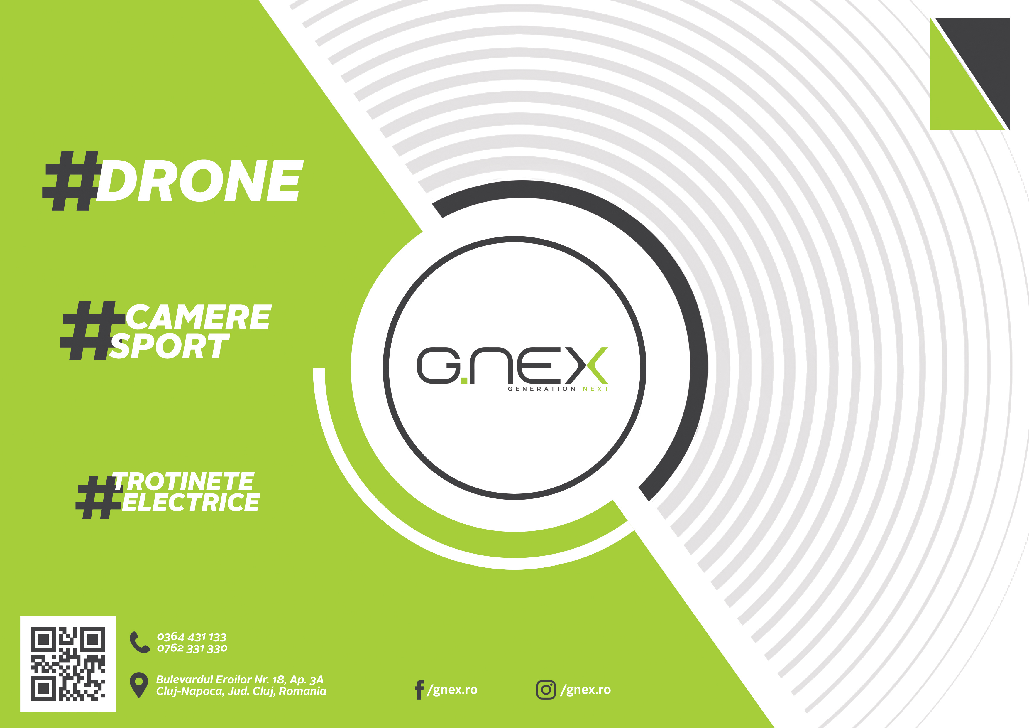 GNEX.ro - Trifold BROCHURE (Template) by Avram Andrei on Dribbble