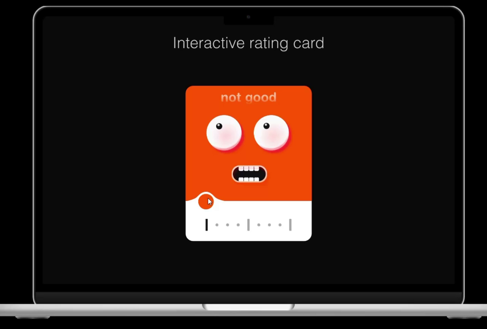 Interactive rating card by Namita Pawar on Dribbble Interactive rating card by Namita Pawar on Dribbble