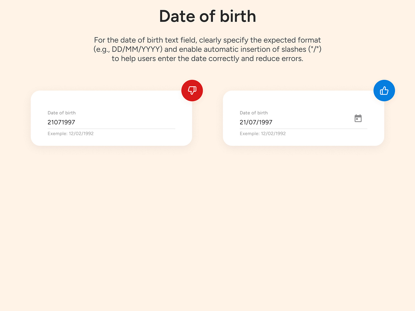 UI Design Tips #10 - Date of birth by Luis Claude on Dribbble