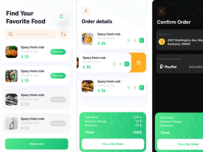 Example Design for Food Delivery Application by Fajar Rizki Yunanto on ...