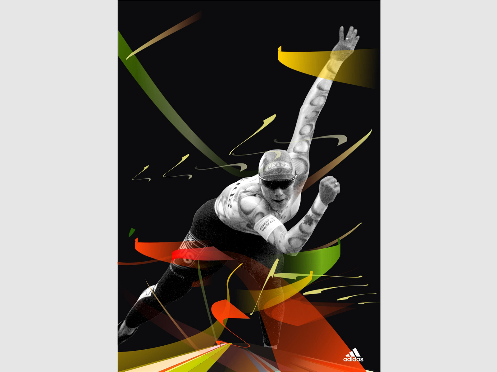"Adidas", ad illustrations, 2005 by john pelekan on Dribbble