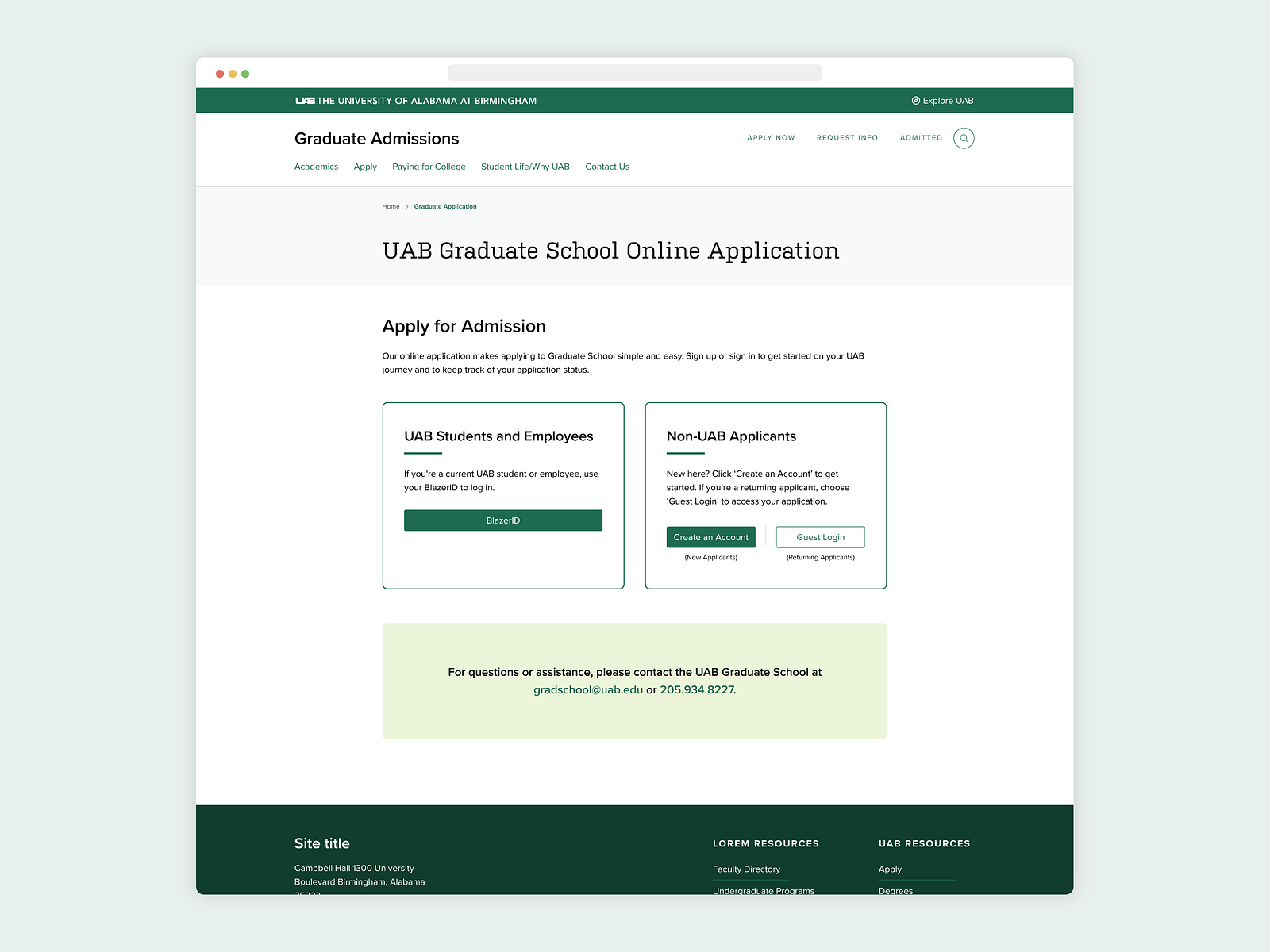 Graduate Application Login Page by Josh Brown on Dribbble