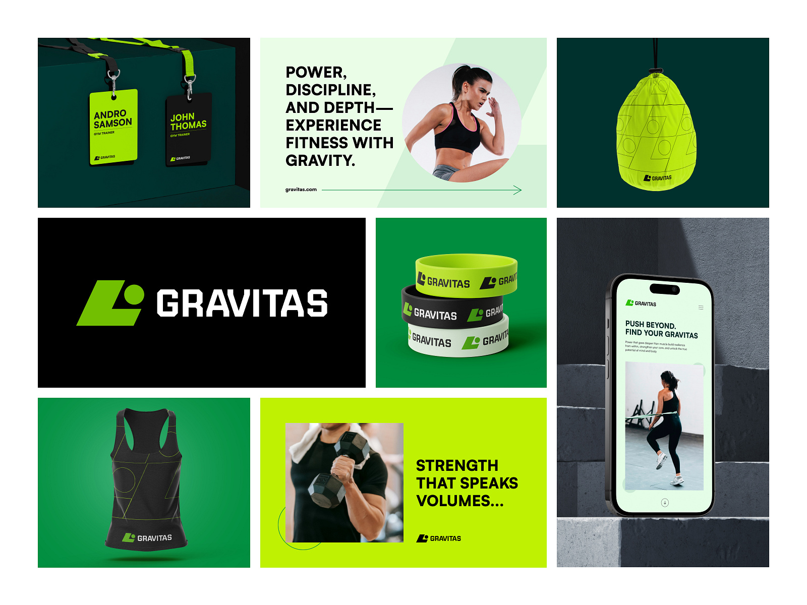 Gravitas | Gym-Fitness Logo, Branding & Visual Identity by Abedin Joy ...