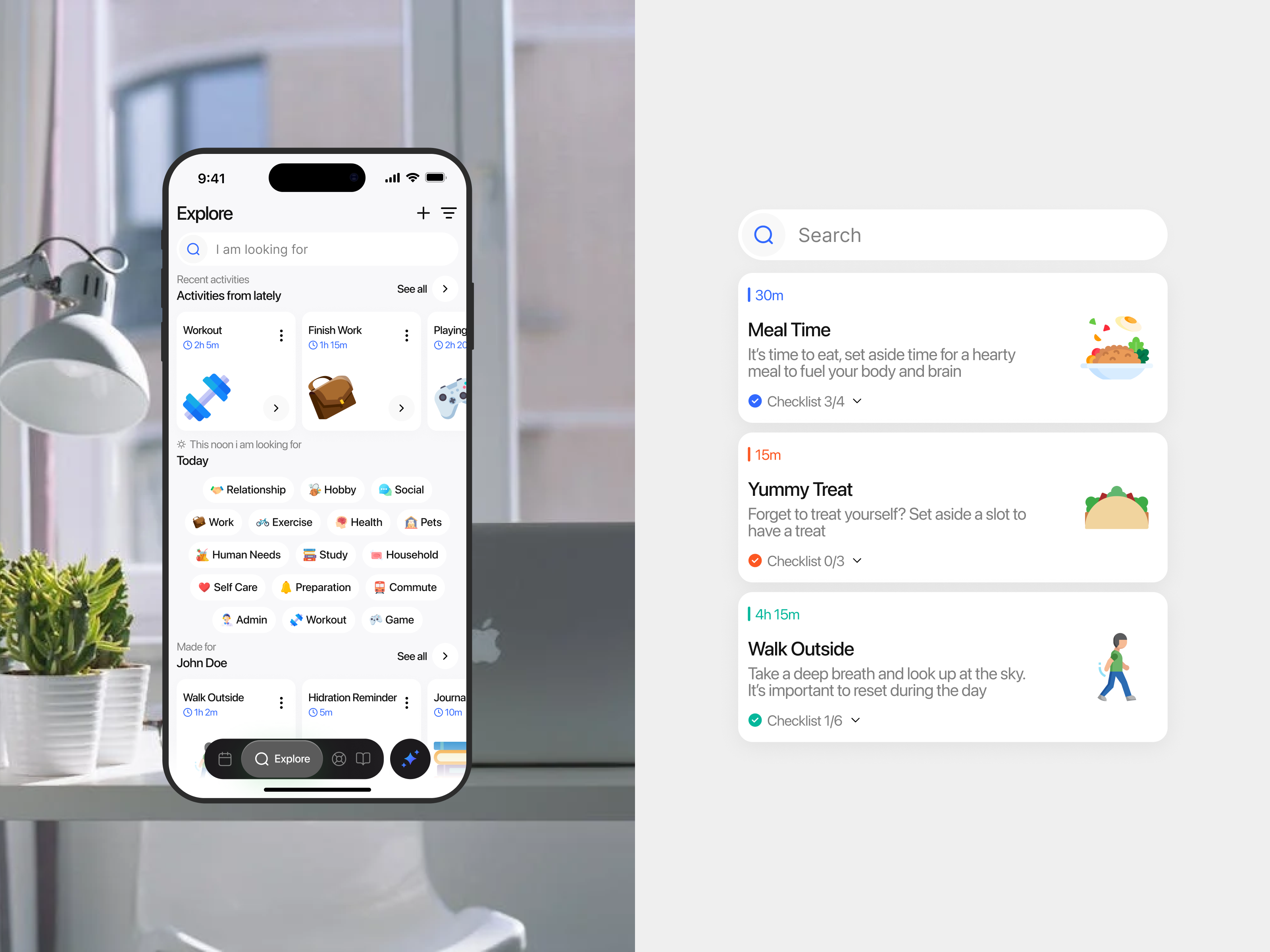 Visual Daily Planner App - Mindful by Rama Zuldi for Cansaas on Dribbble
