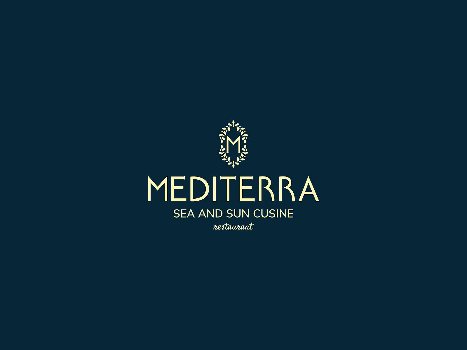 Logo mediterra by Bunchikova Liliya on Dribbble