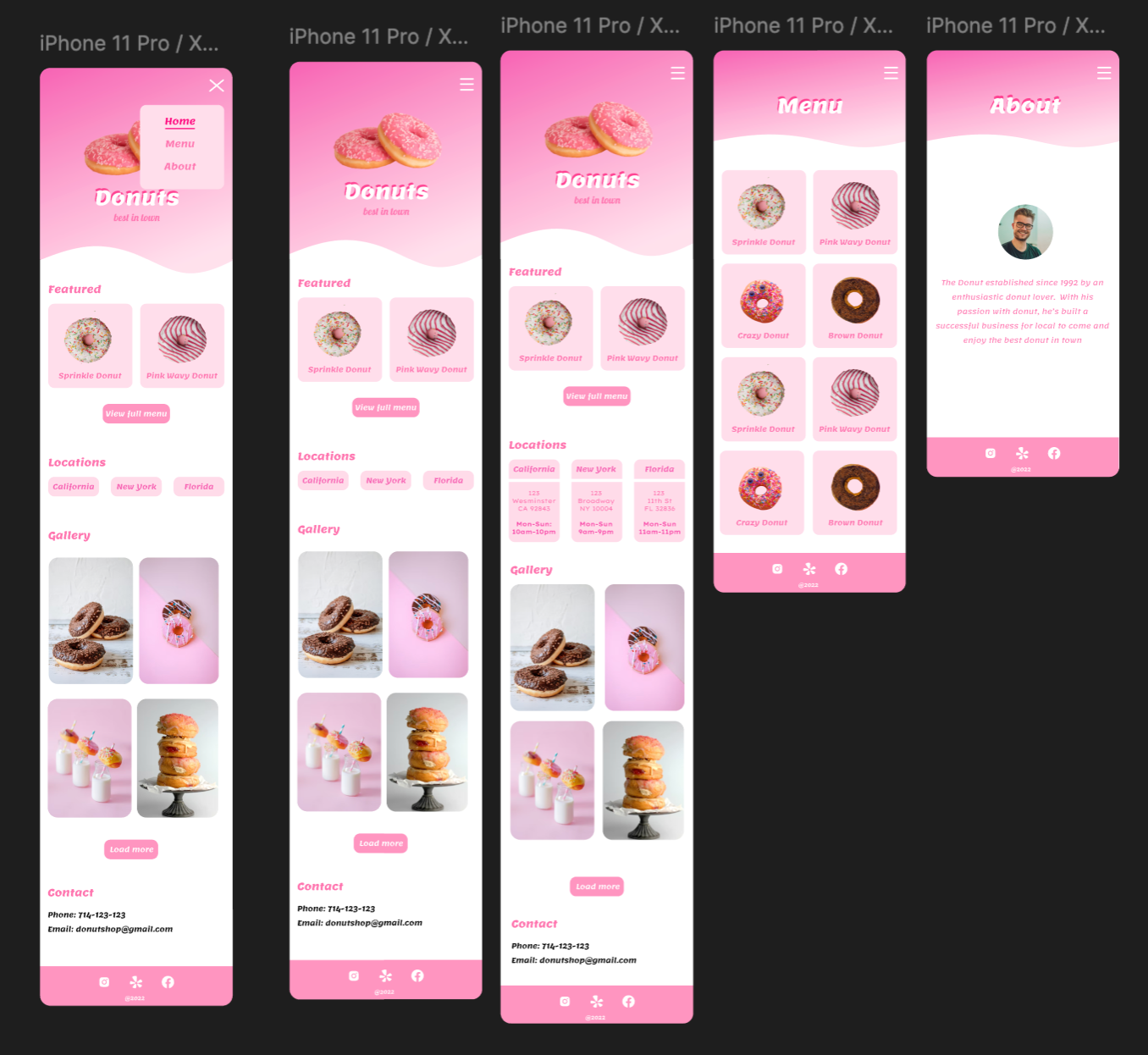 Donuts Shop Mobile Figma Mockup by Truong Daniel on Dribbble