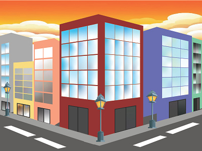 Two Point Perspective by Itinder on Dribbble