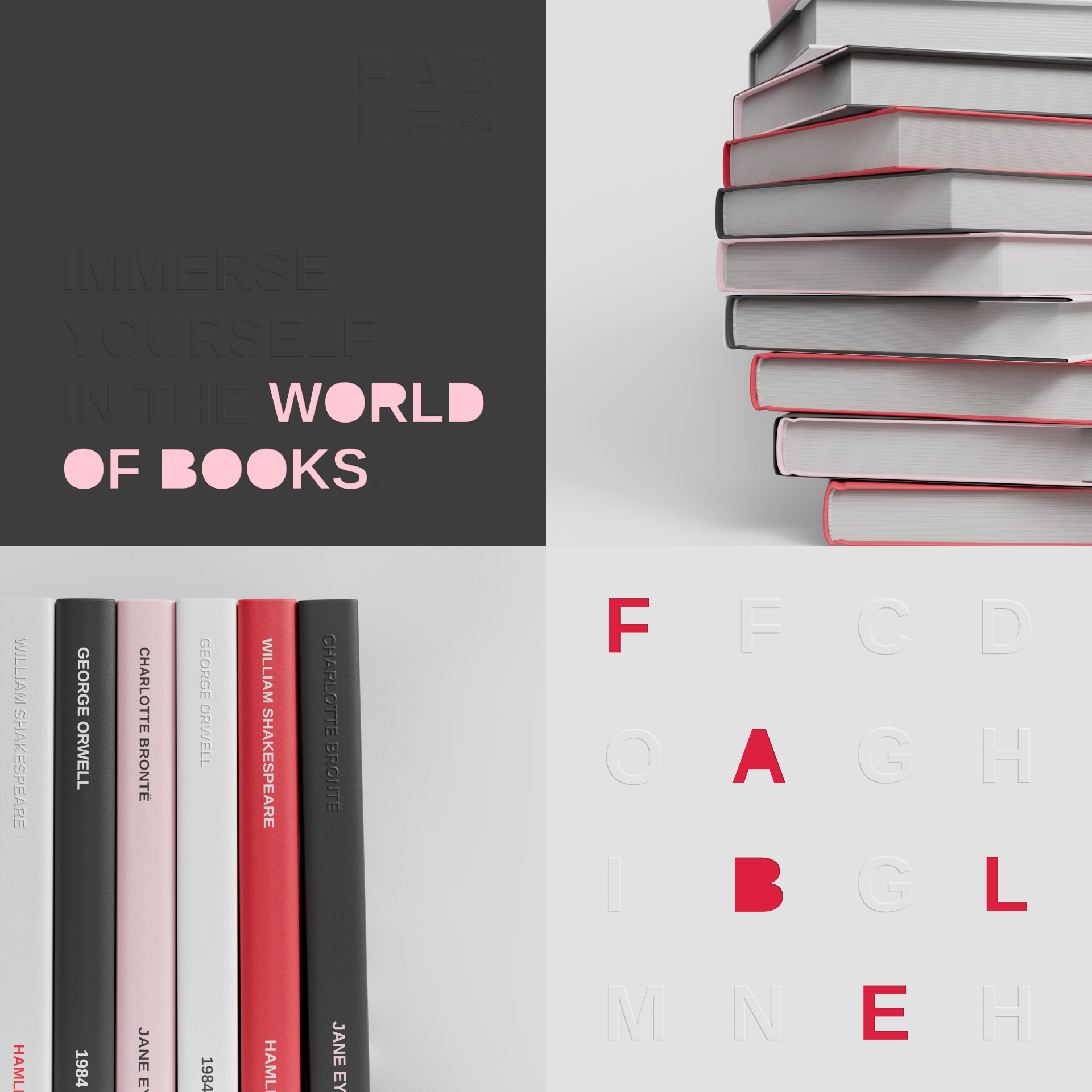 Book Store Fable: Visual Identity System by Sketchy Digital Studio on ...