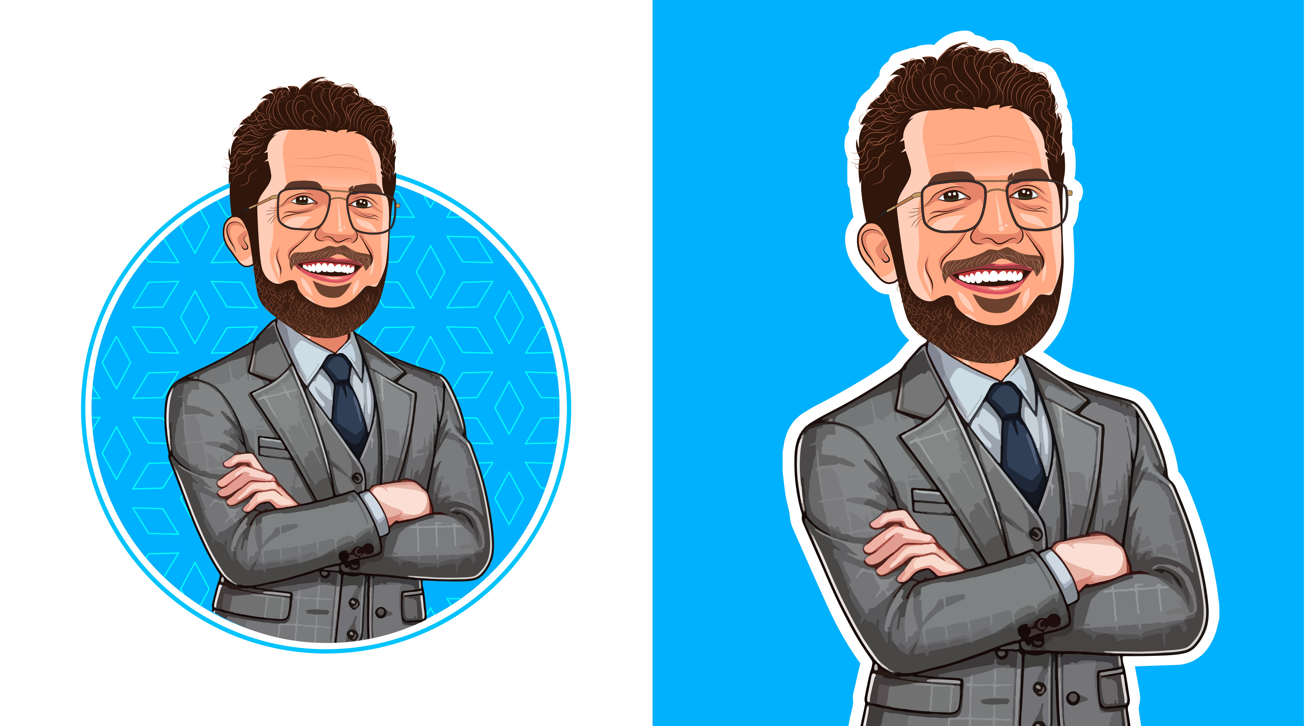 Professional Vector Portrait Art | Logo Design by AWAIS ILLUSTRATION on ...