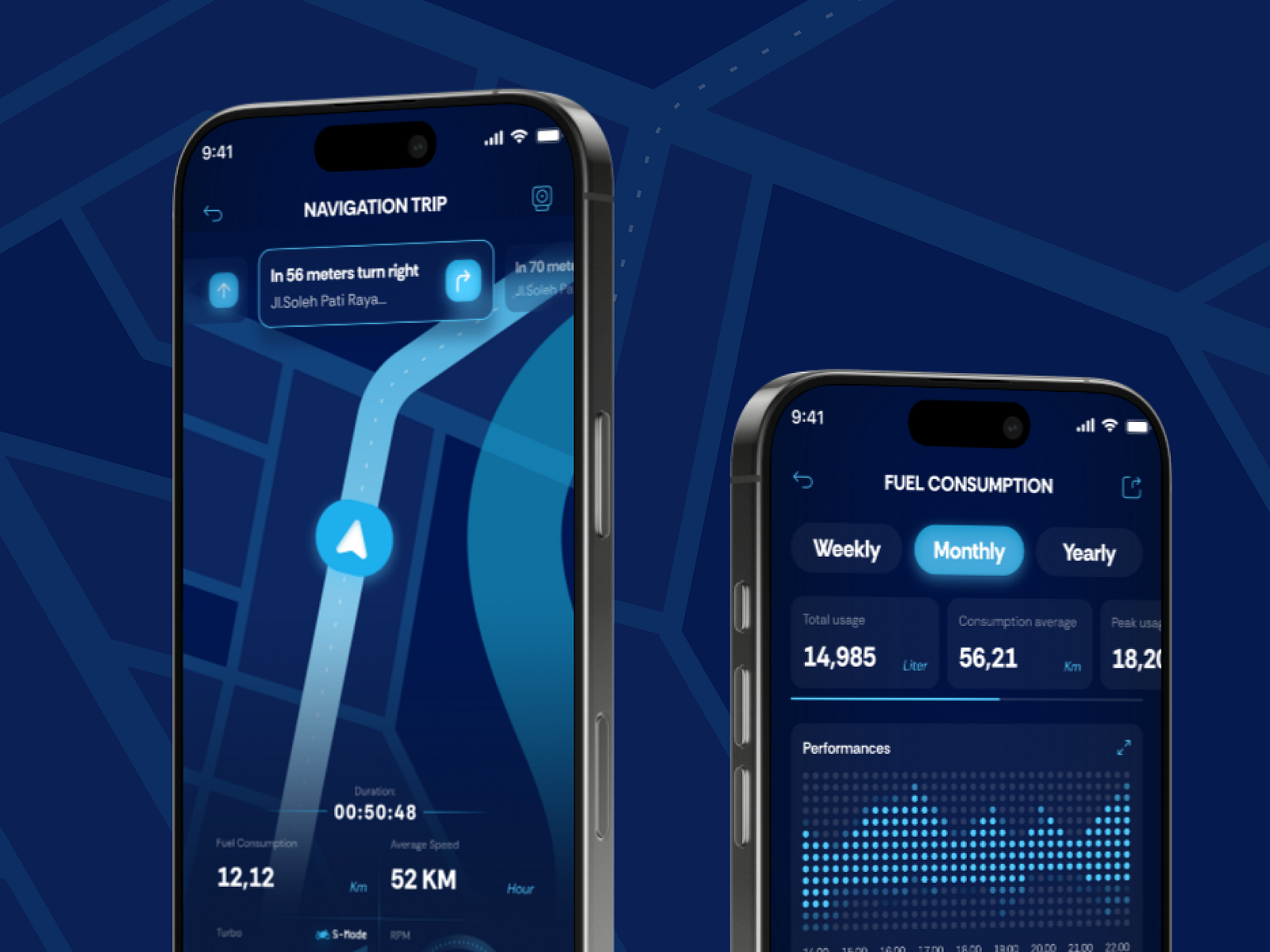 YConnect - Motorcycle Navigation Apps by MokUI for Kanji Hyped on Dribbble