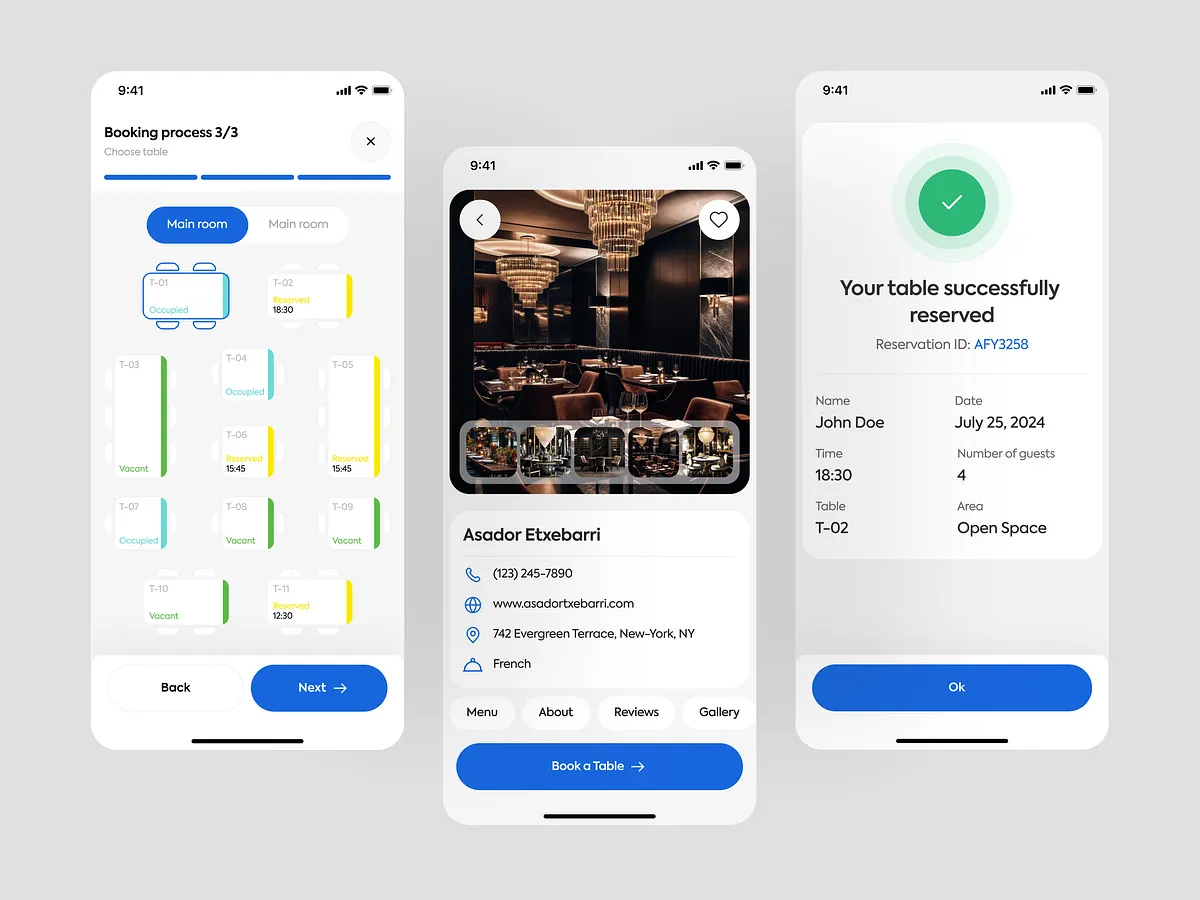 Browse thousands of Restaurant Booking App images for design ...
