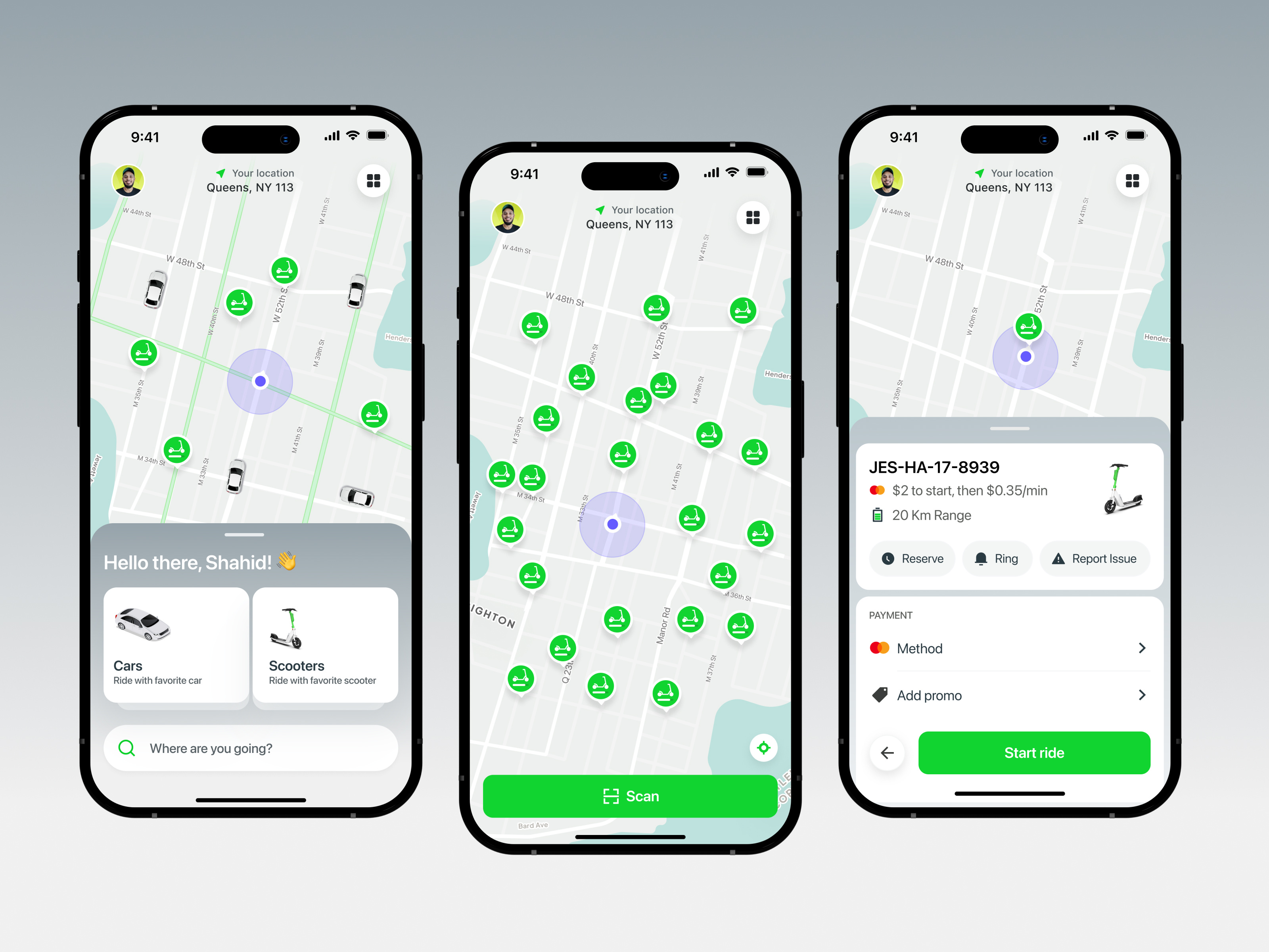 Rooda – Arrive Scooters Mobile App Screen by Shahid Miah UI UX Designer ...