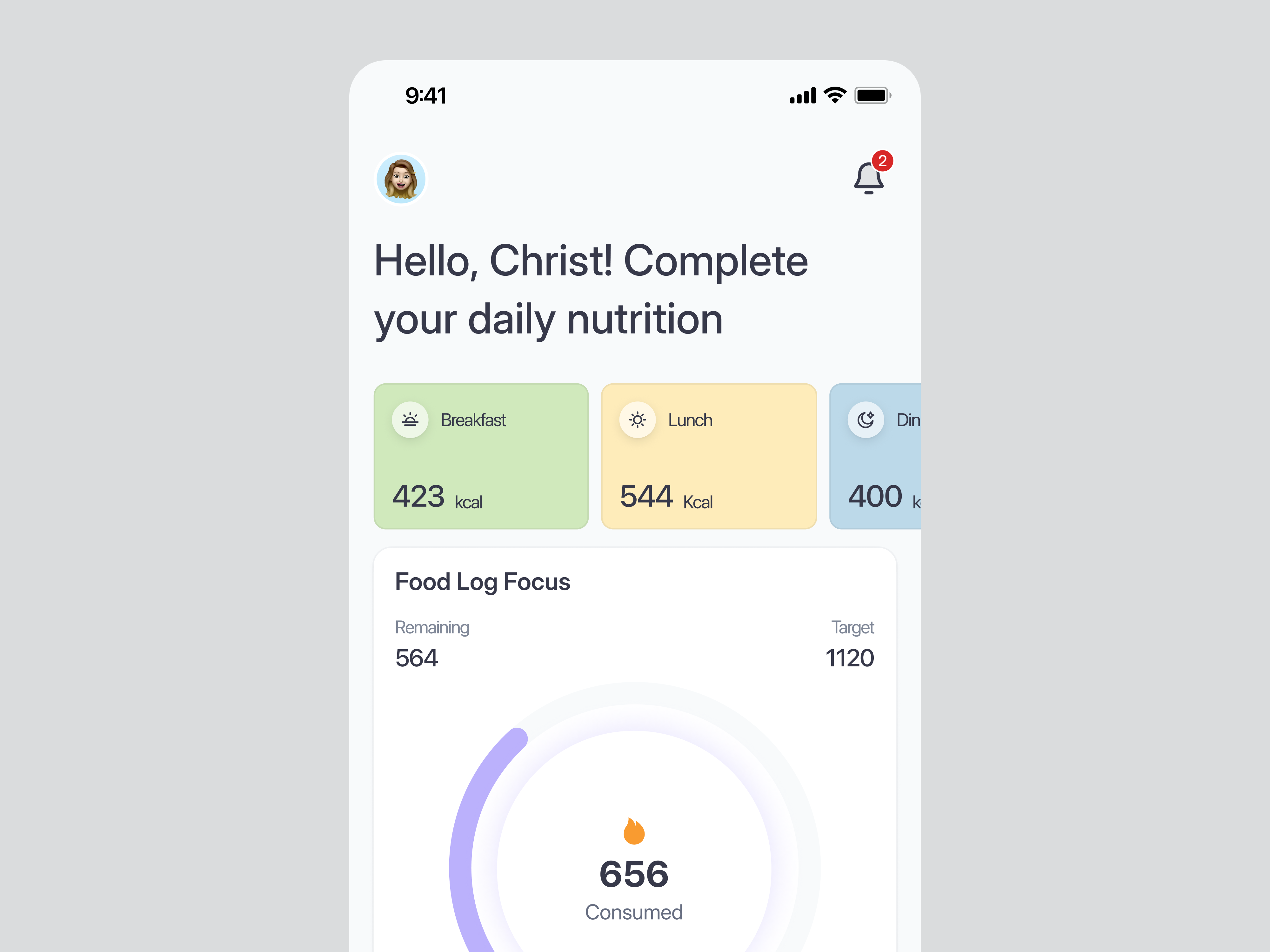 Meal and Nutrition Plan Mobile App UI/UX by Keitoto on Dribbble