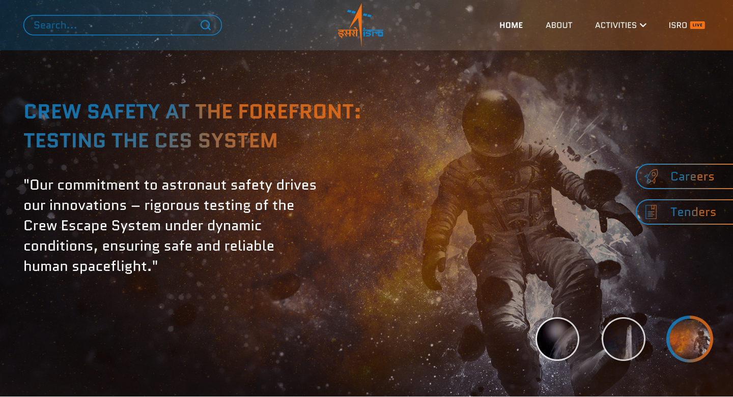 🚀 ISRO Website Revamp | Hero Section by Rahul Mondal on Dribbble