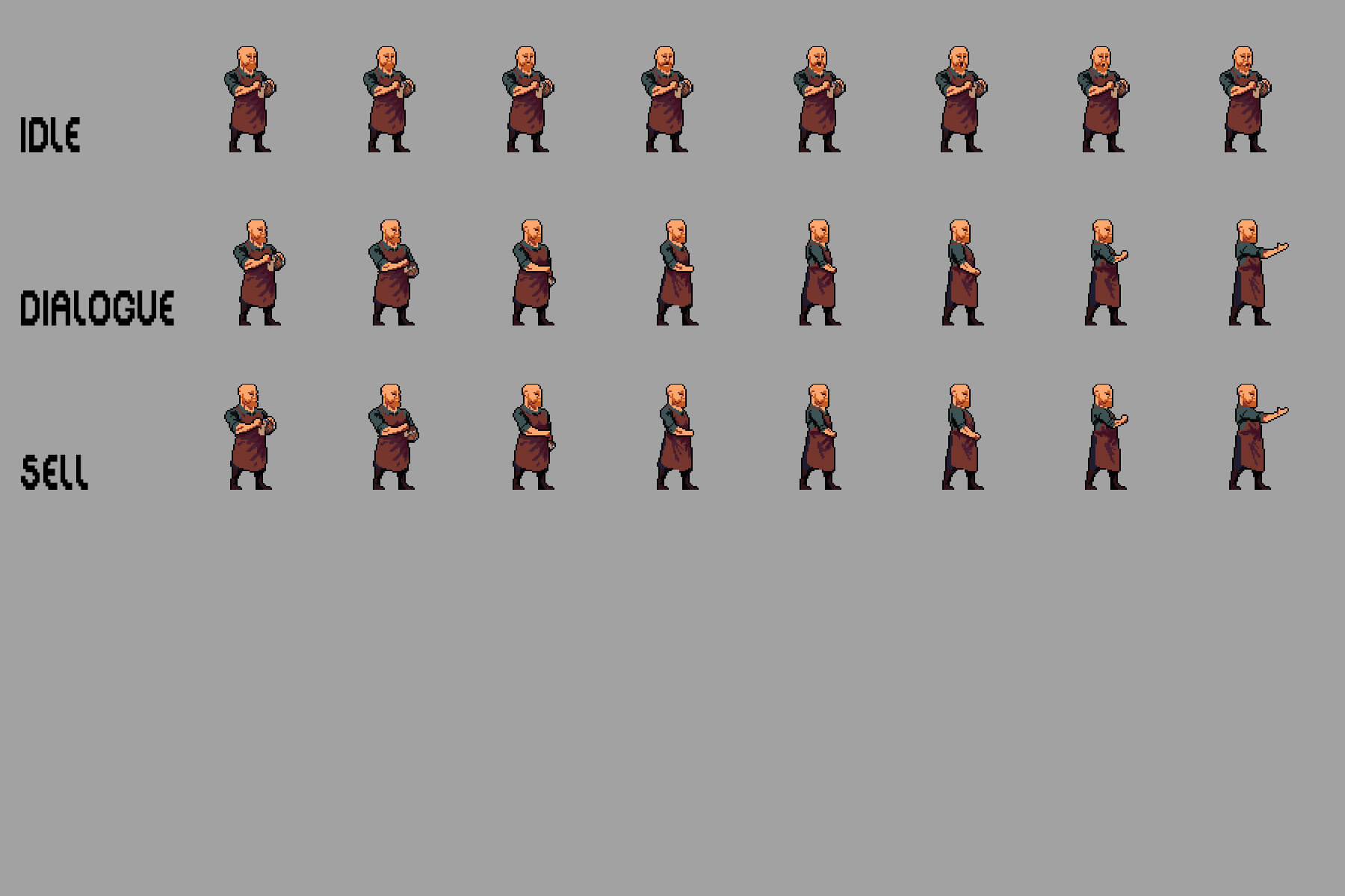 Village NPC Pixel Art Character Sprite Pack by 2D Game Assets on Dribbble