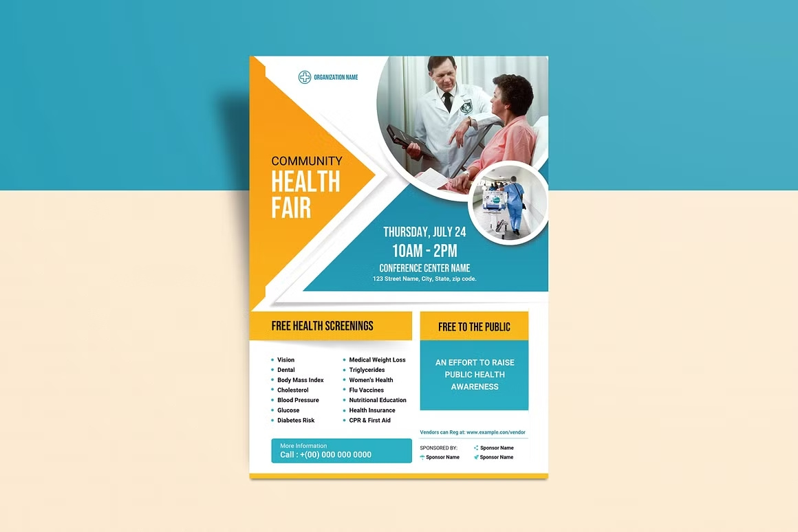 Health Fair Flyer Template by Mukhlasur Rahman on Dribbble