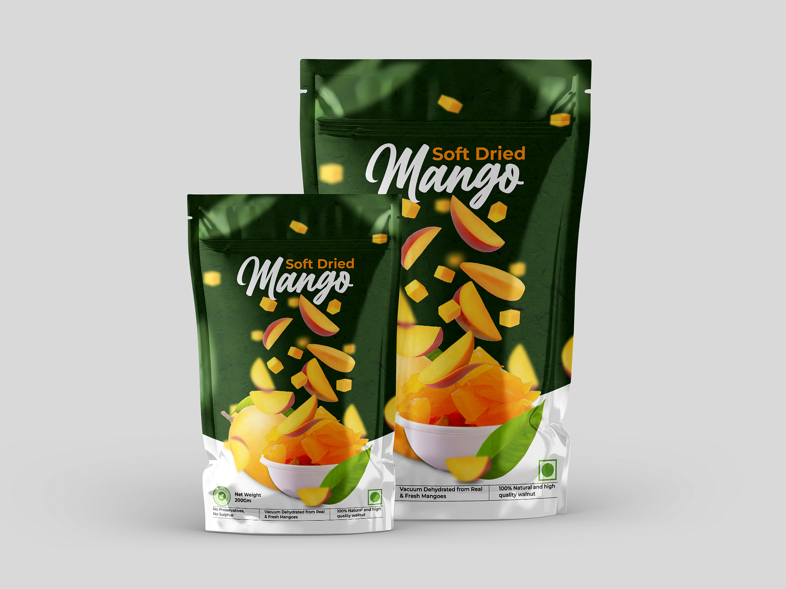 Dry mango packaging design by Sandip Das on Dribbble
