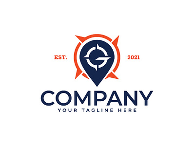 Letter G Compass Location Logo by Voux studio on Dribbble