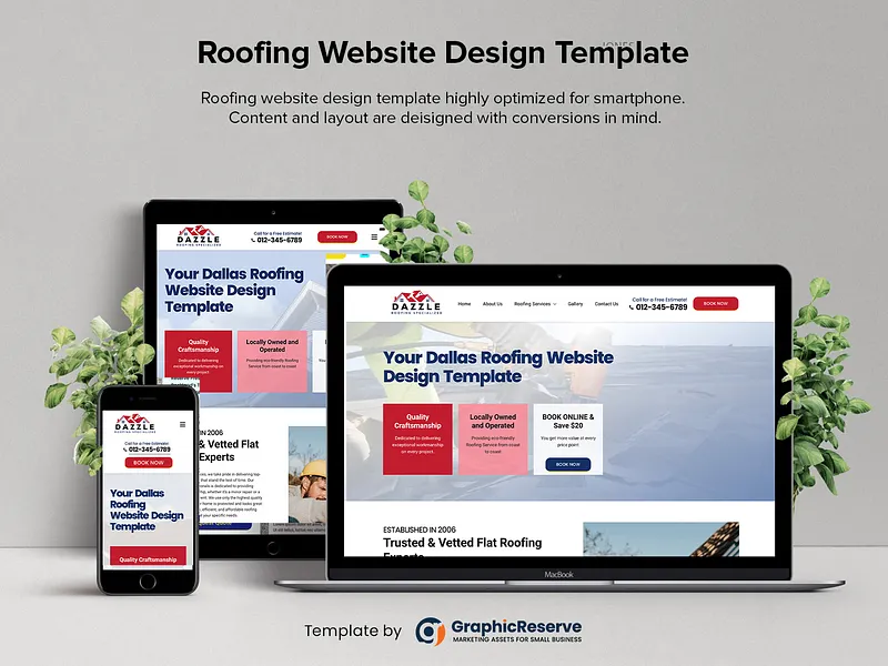 Roofing Website Design Templates designs, themes, templates and ...