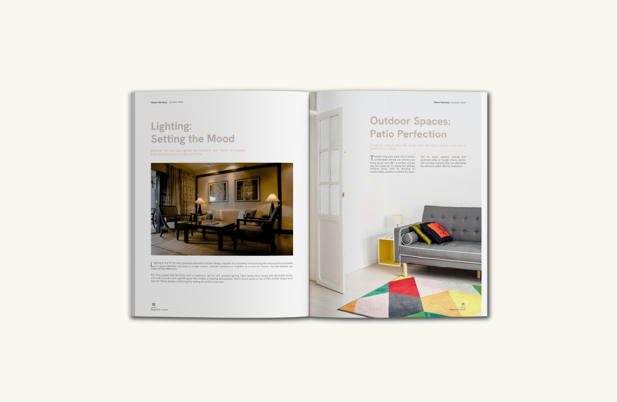 Modern Home Magazine - Magazine Template - Clean Magazine Design by ...