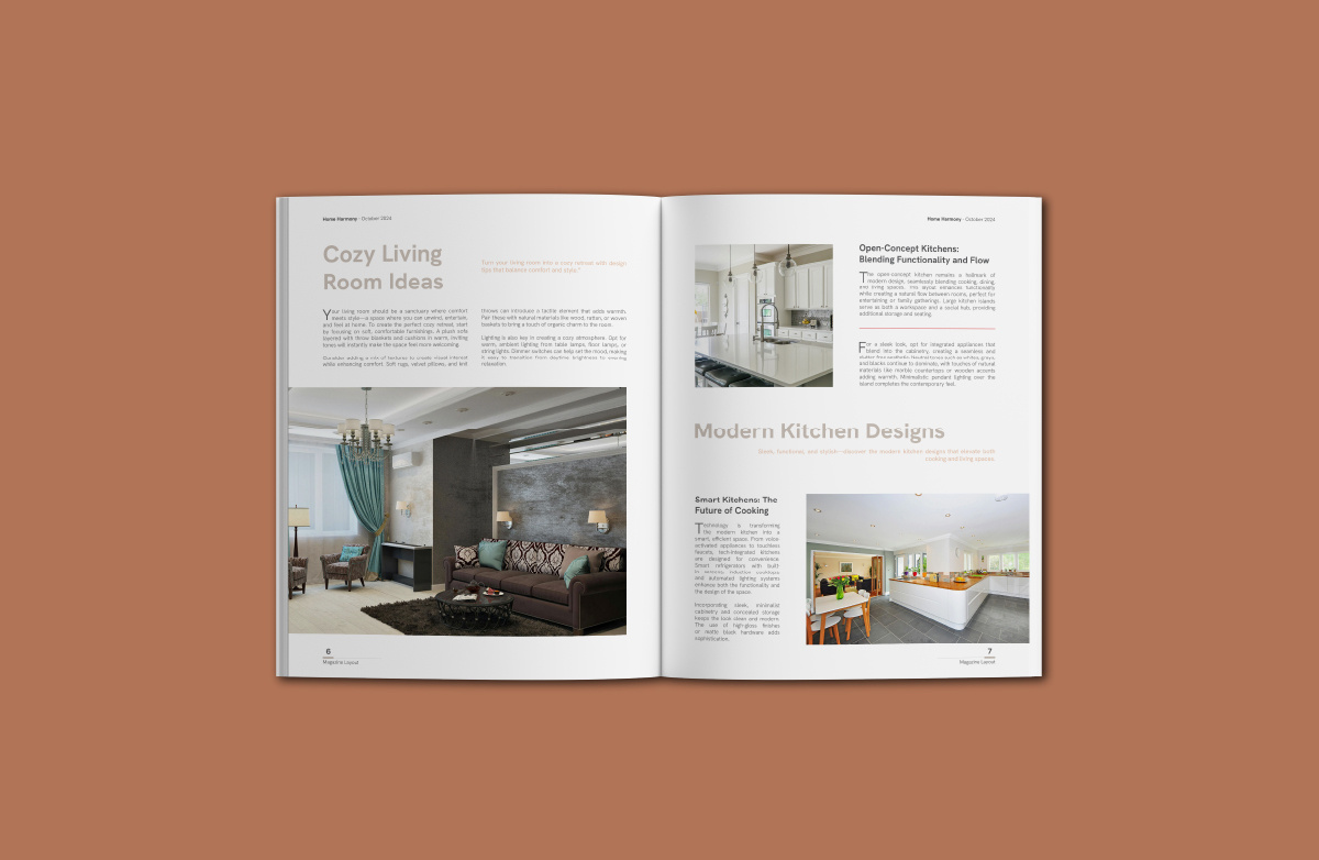 Modern Home Magazine - Magazine Template - Clean Magazine Design by ...
