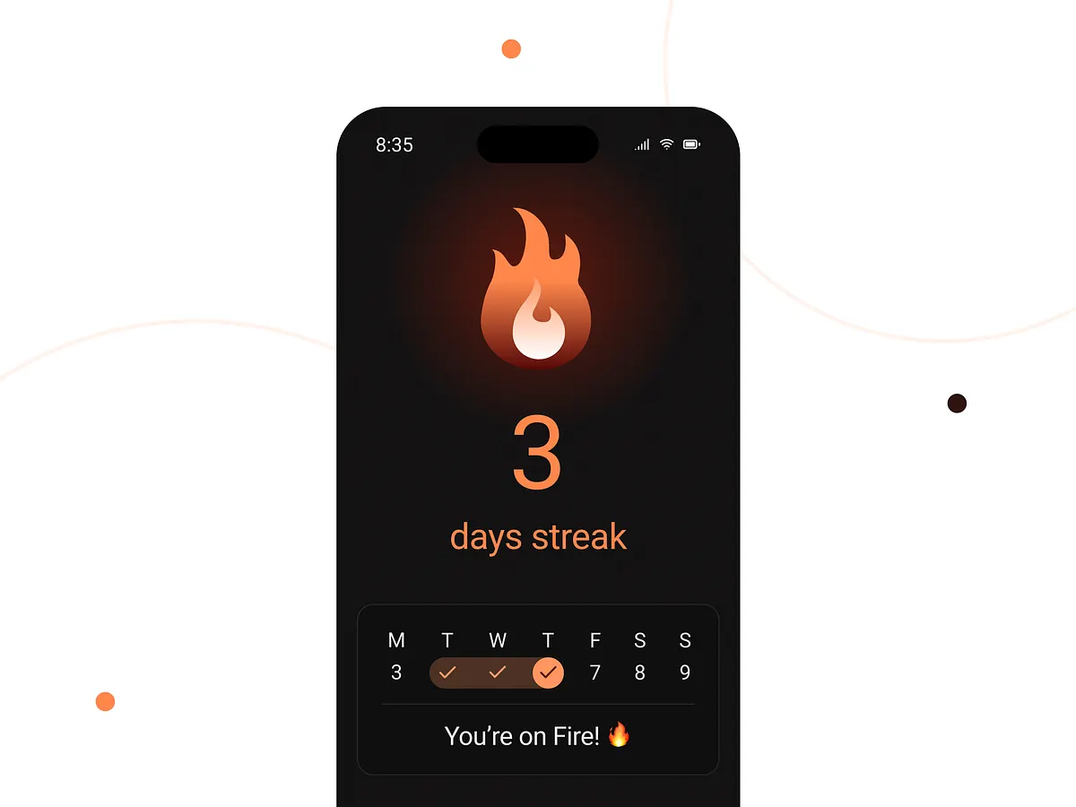 Browse thousands of Streak UI images for design inspiration | Dribbble
