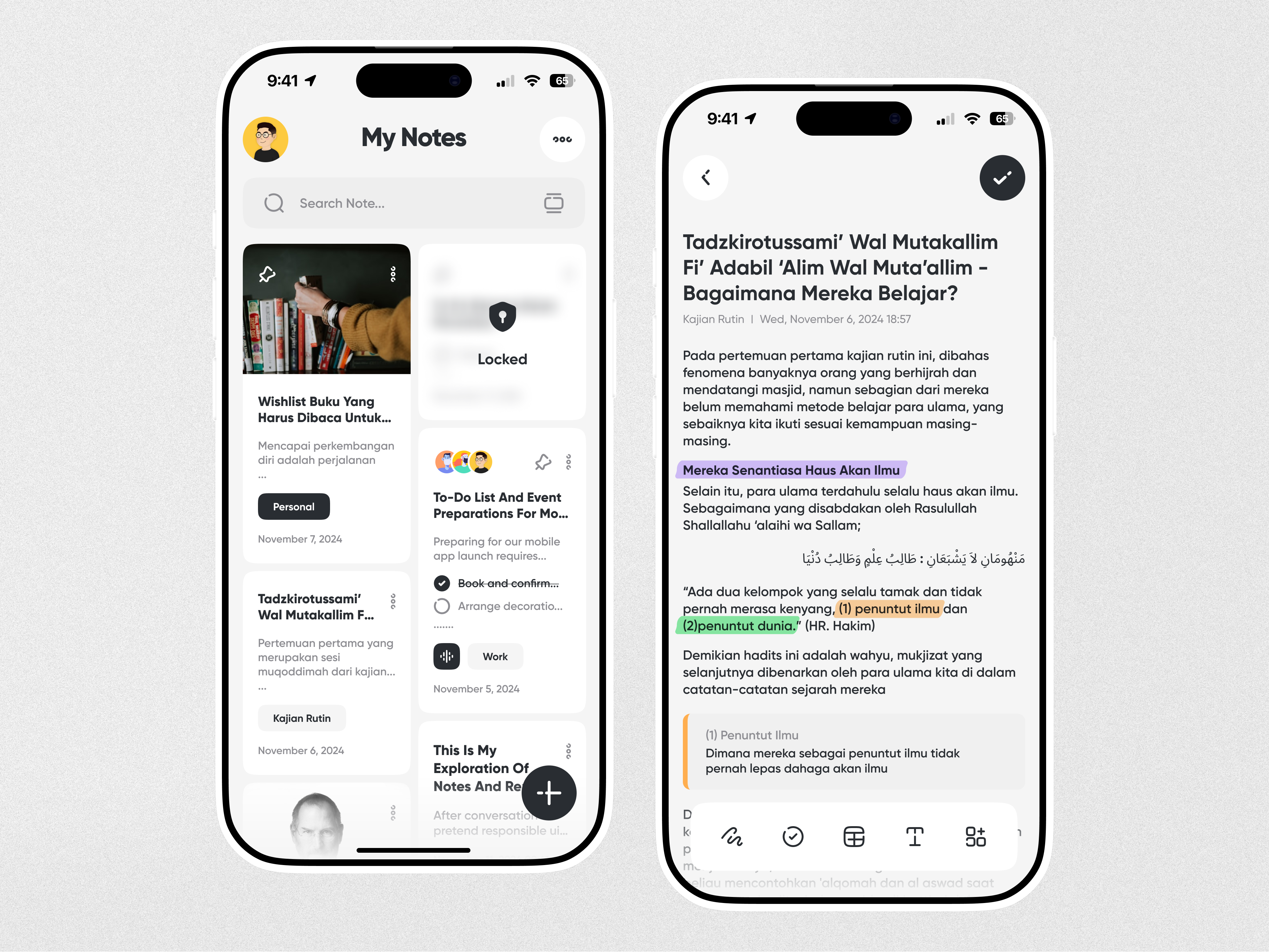Notes App by David on Dribbble