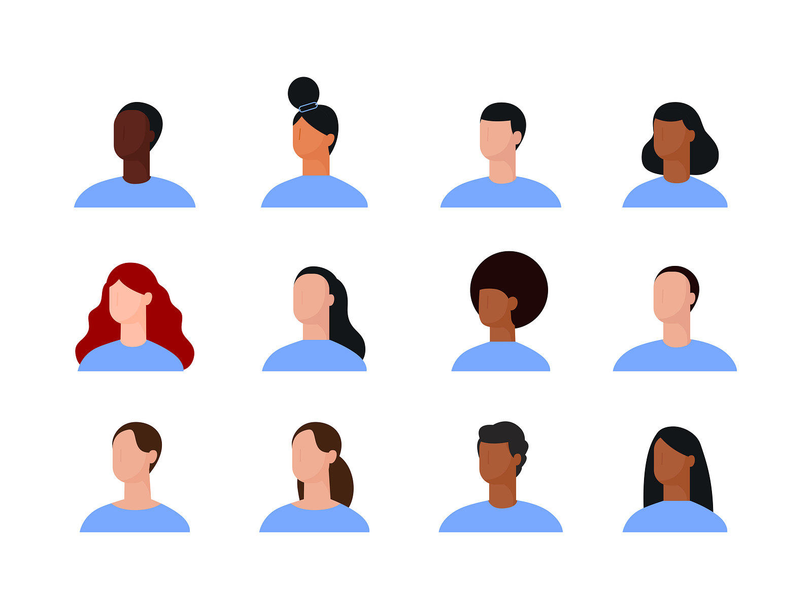Character Heads by studiokat on Dribbble