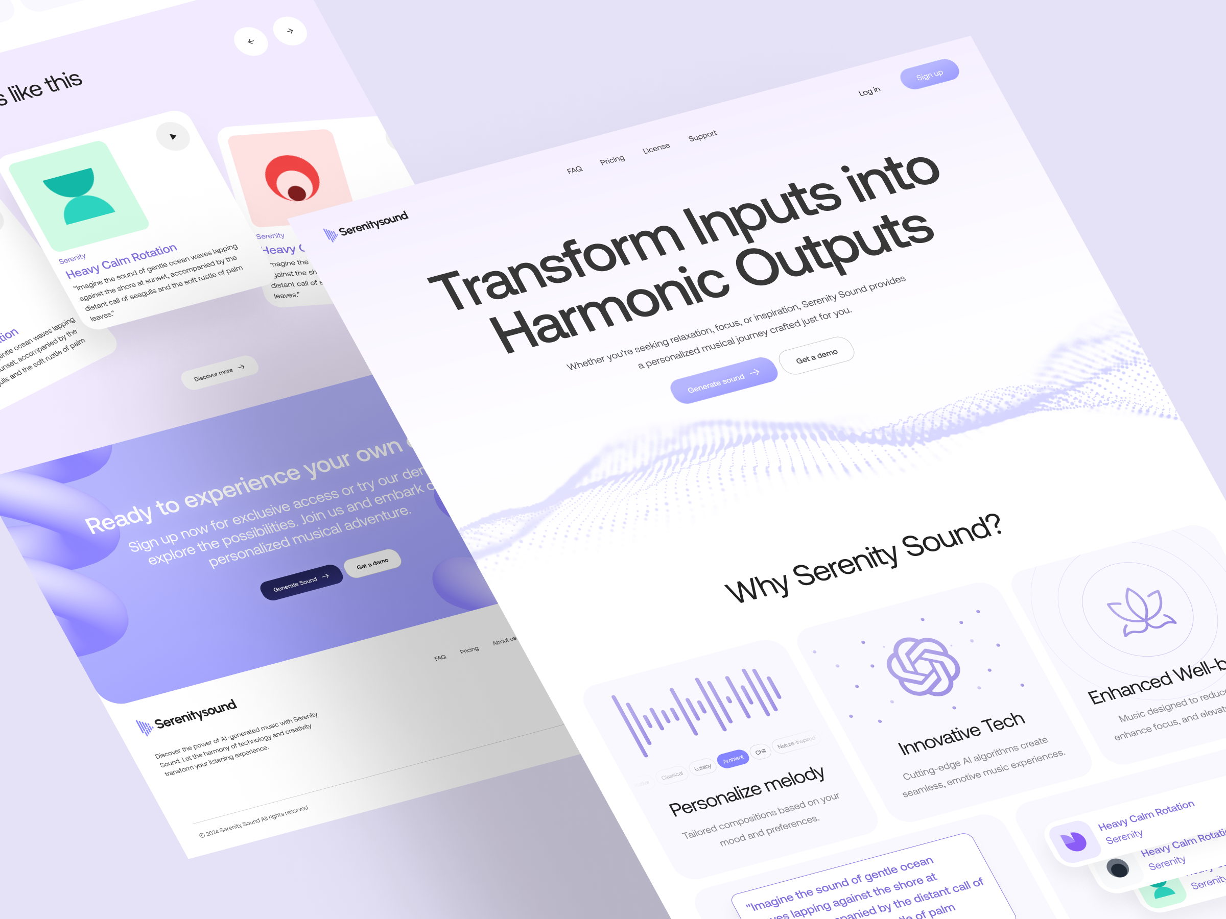 Serenity Sound - AI-Generated Music Platform by Zhofran Ardyan for ...