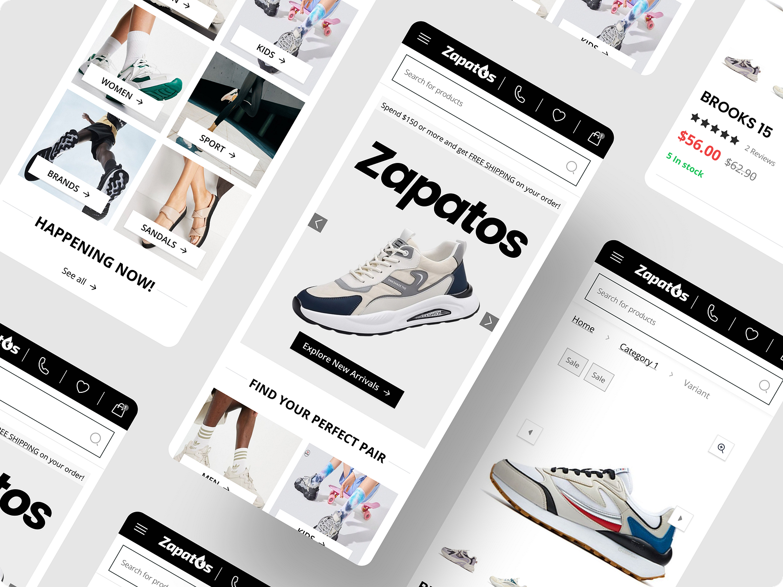 Mobile Design: E-Commerce Template by blazecommerce on Dribbble Mobile Design: E-Commerce Template by blazecommerce on Dribbble