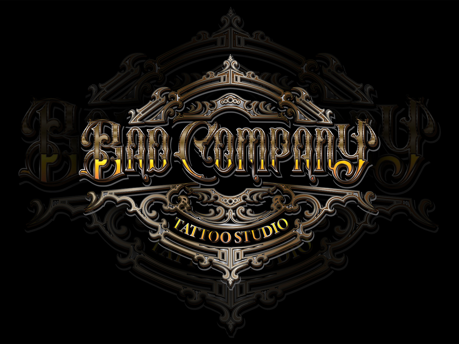 BAD COMPANY - CUSTOM LOGO by Brix Ink Tattoo on Dribbble