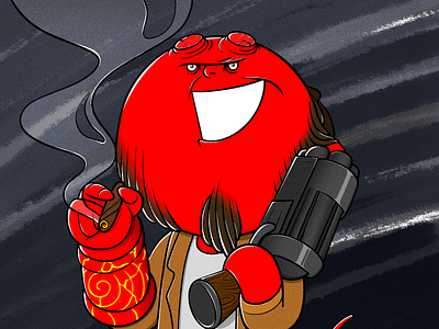 Hellboy character design🔥 by Pouria Tirbazari on Dribbble