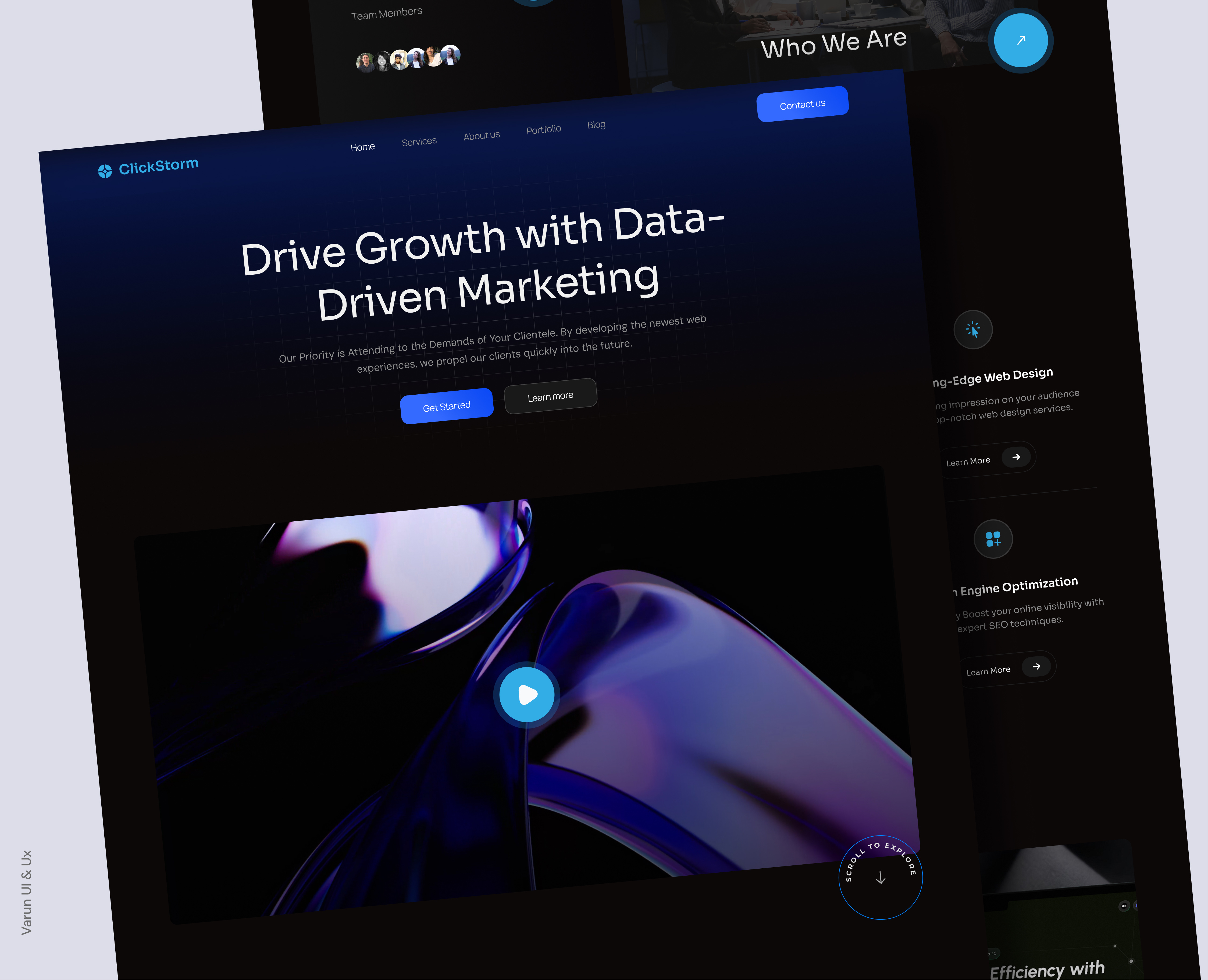 Digital agency website Design by Varun Av on Dribbble