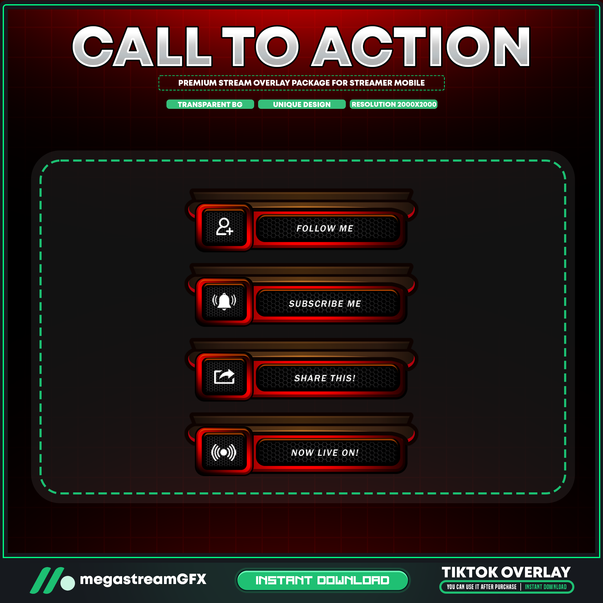 Lava Devil Gates Overlay - Tiktok Overlay Horror and Dark Theme by ...