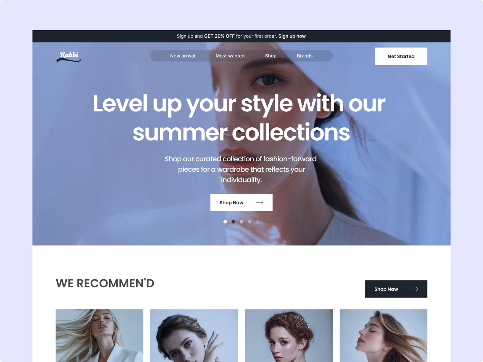 E-Comarce Web Design by UI/UX RABBI on Dribbble