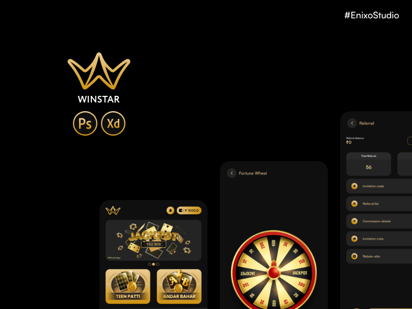 Winstar Gaming App Design – UI/UX by Enixo Studio on Dribbble