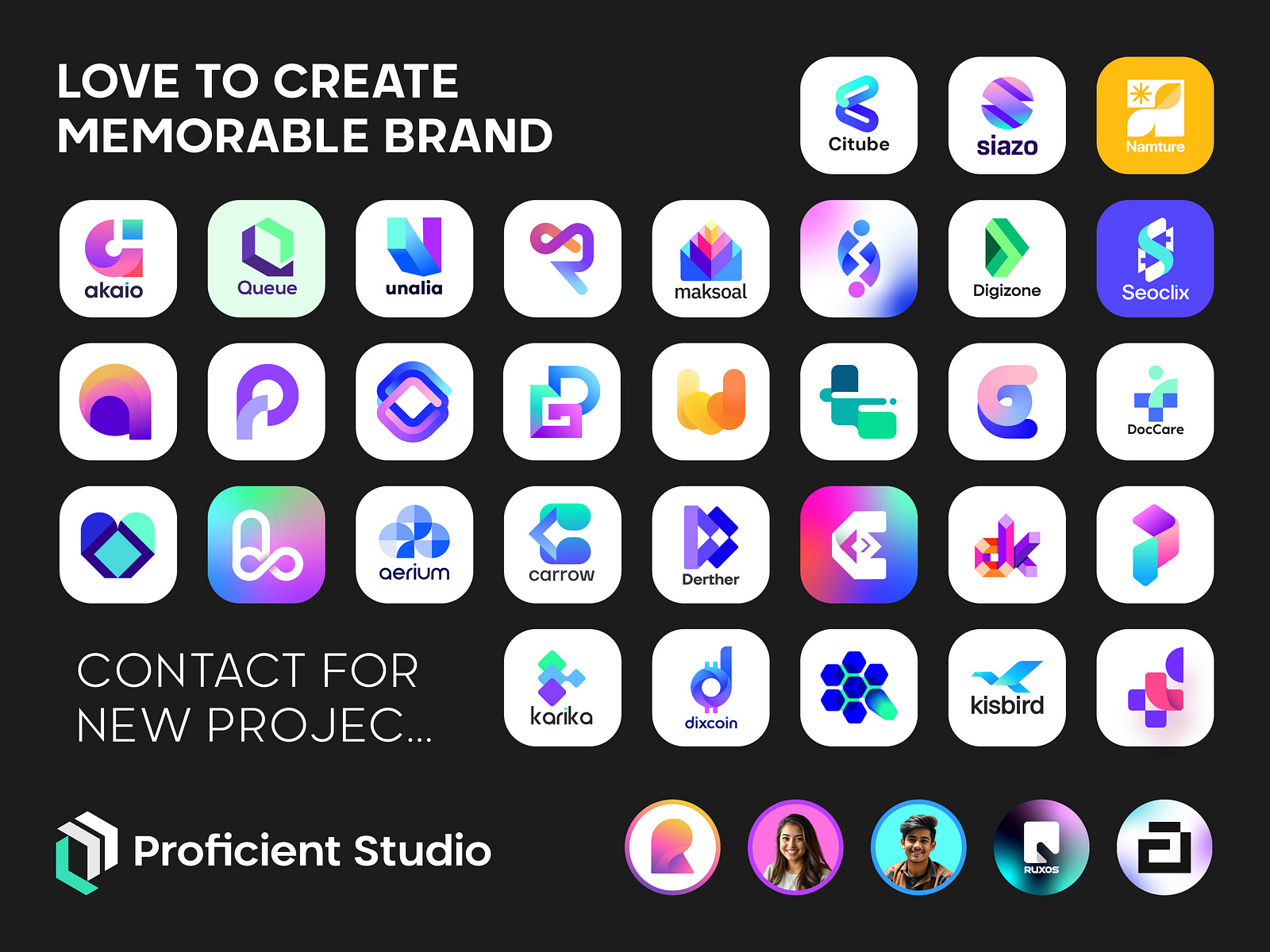 Proficient Studio Branding Team by Proficient Studio on Dribbble
