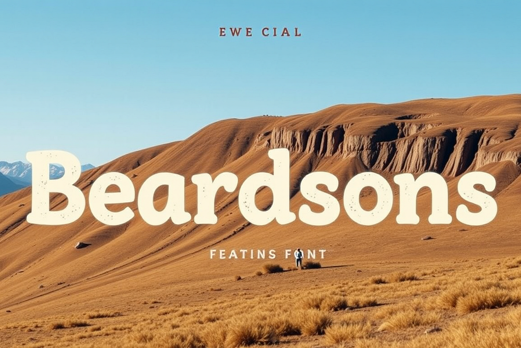 Beardsons -display font by studio-designs on Dribbble