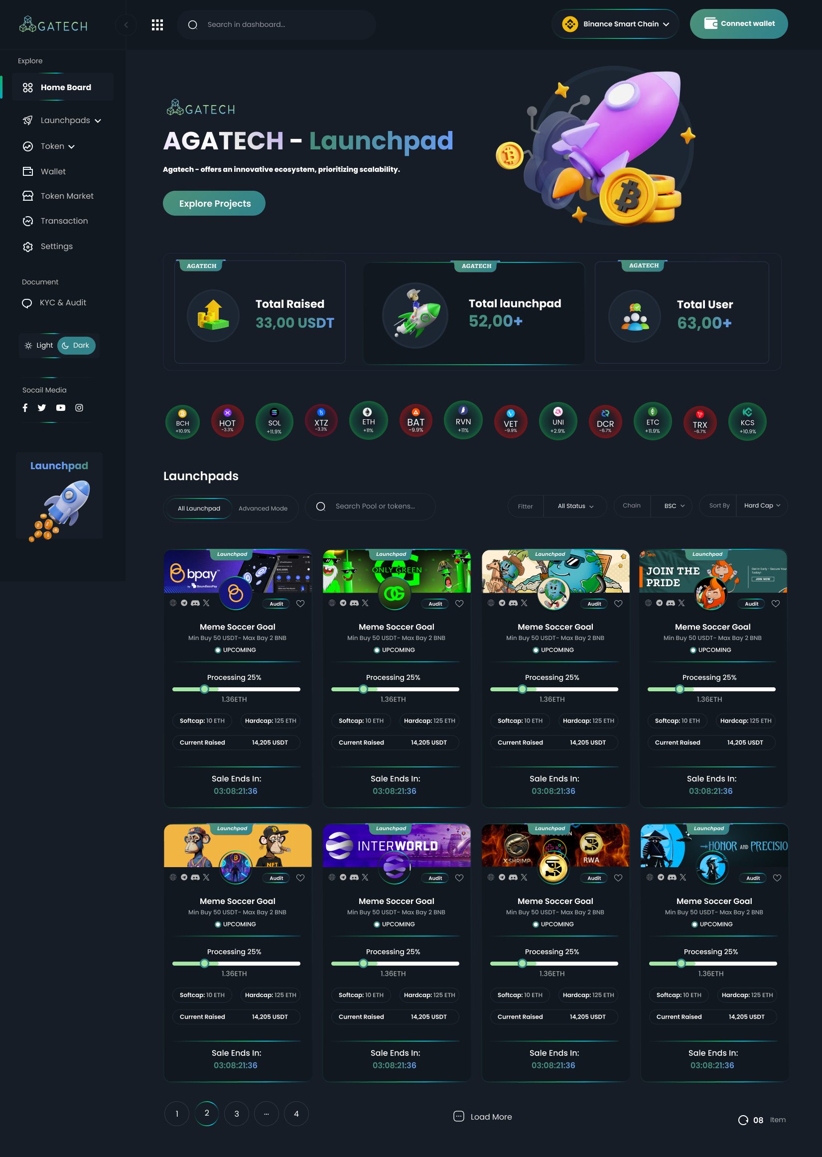 Web3 Launchpad Dashboard Design by Abu Bokkor Siddik 🔥 on Dribbble