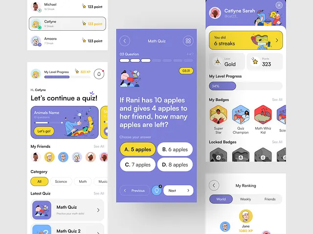 Browse thousands of Quiz images for design inspiration | Dribbble